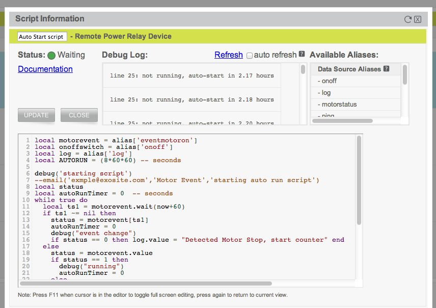 Cloud Scripting for Devices
